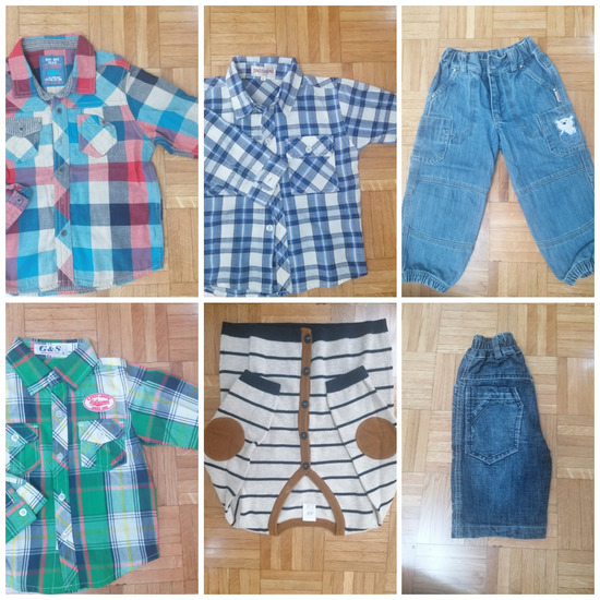 Paket garderobe za dečaka 86-92 + poklon