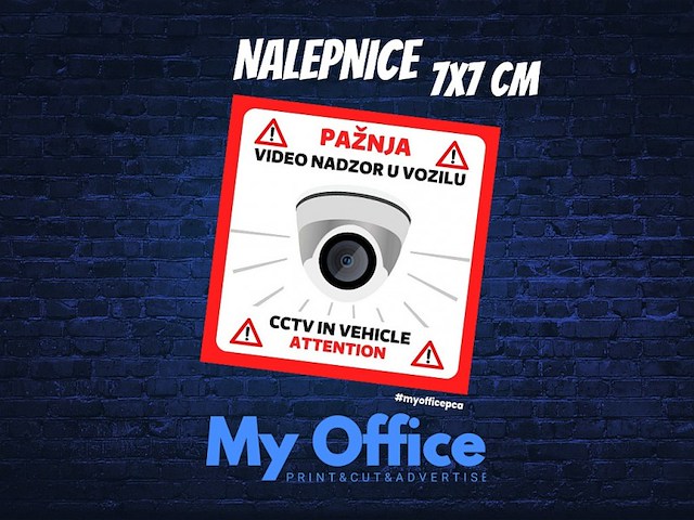 Nalepnice VIDEO NADZOR U VOZILU