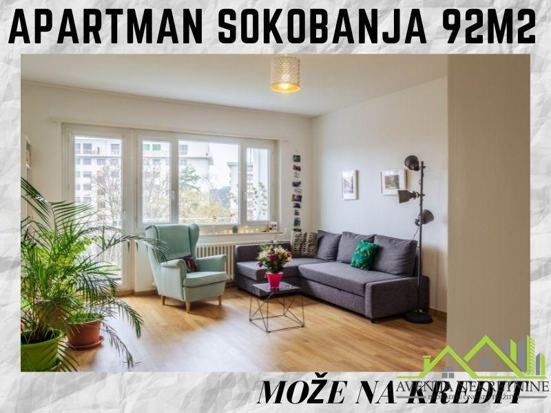 - APARTMAN U SOKOBANJI 92M2 - U BLIZINI ŠETALIŠTA - MOŽE NA KREDIT -