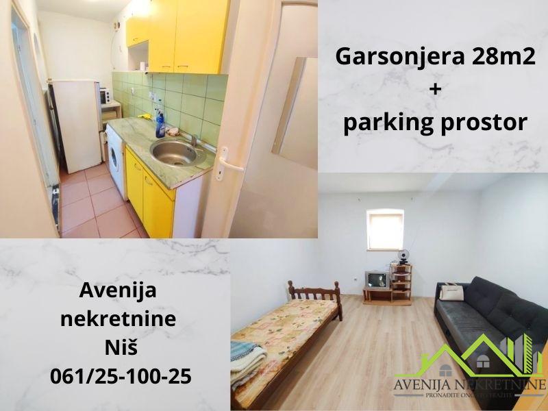 Palilula, Garsonjera 28m2 Suteren i parking prostor