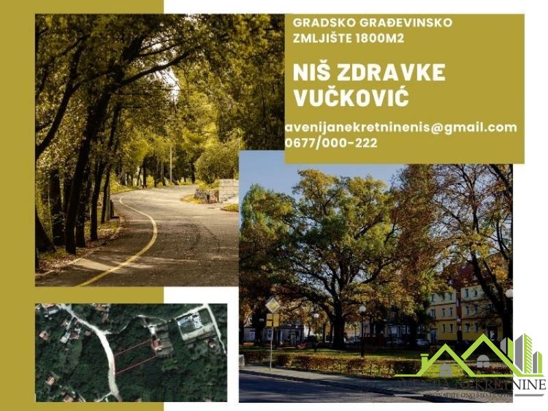 Niš, Palilula, Zdravke Vučković, gradsko građevinsko zemljište 1800m2