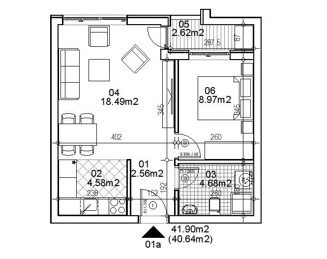 Stan,NOVI SAD,TELEP,kv: 40.77, € 88200, ID: 1039678