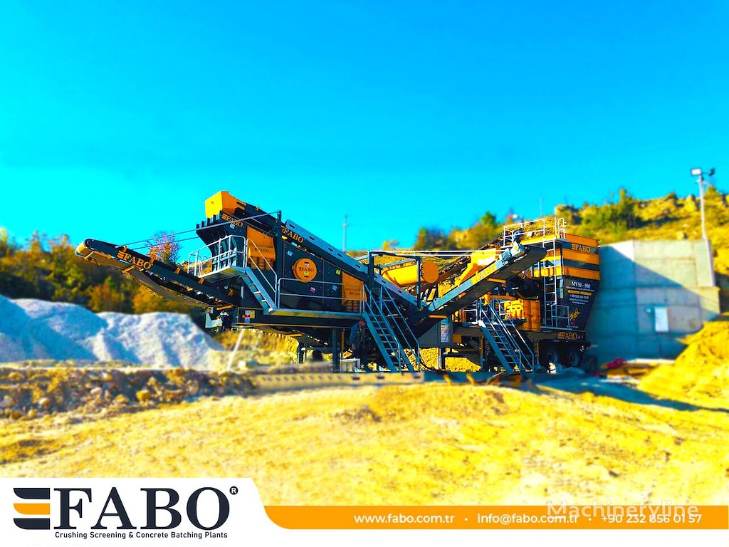 Novo FABO MVSI 900 MOBILE VERTICAL SHAFT IMPACT CRUSHING SCREENING PLANT mobilna postrojenje za drobljenje