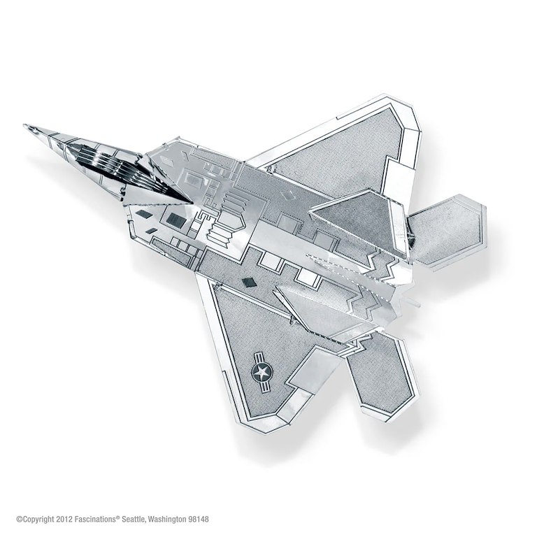 3D metalna maketa - Avion F22 Raptor