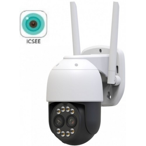 CAM-IP4MP-EP19-8X GMB kamera 4 mpix microSD iCSee xmeye pro app 2way voice PTZ ip66, 2.8mm-12mm Zoom