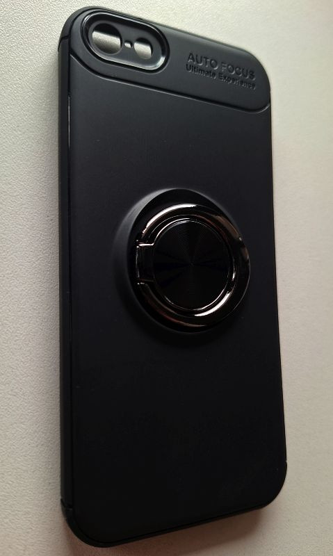 TPU maska MAGNET RING za iPhone 5, iPhone 5S, iPhone SE, crna