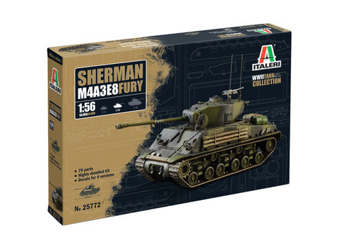 Italeri 25772 Sherman M4A3E8 Fury