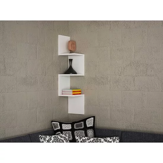 HANAH HOME ZIDNA POLICA CORNER WHITE CENA