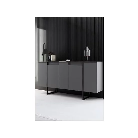 HANAH HOME KOMODA LUXE ANTHRACITE BLACK CENA