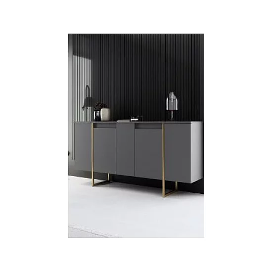HANAH HOME KOMODA LUXE ANTHRACITE GOLD CENA