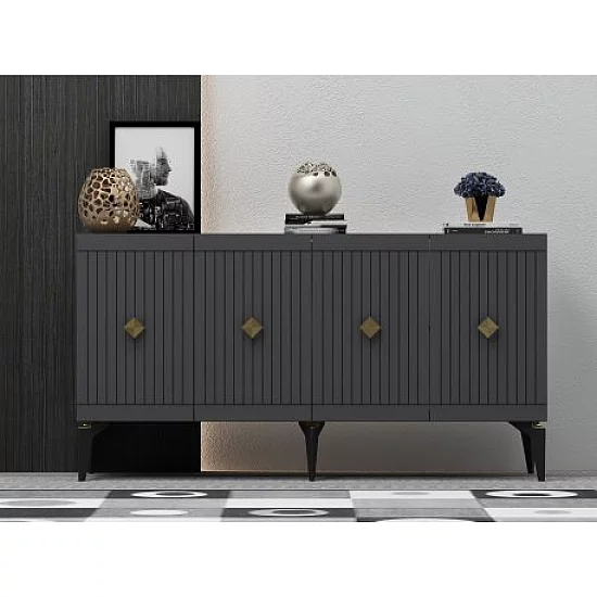 HANAH HOME KOMODA MIDAS ANTHRACITE GOLD CENA