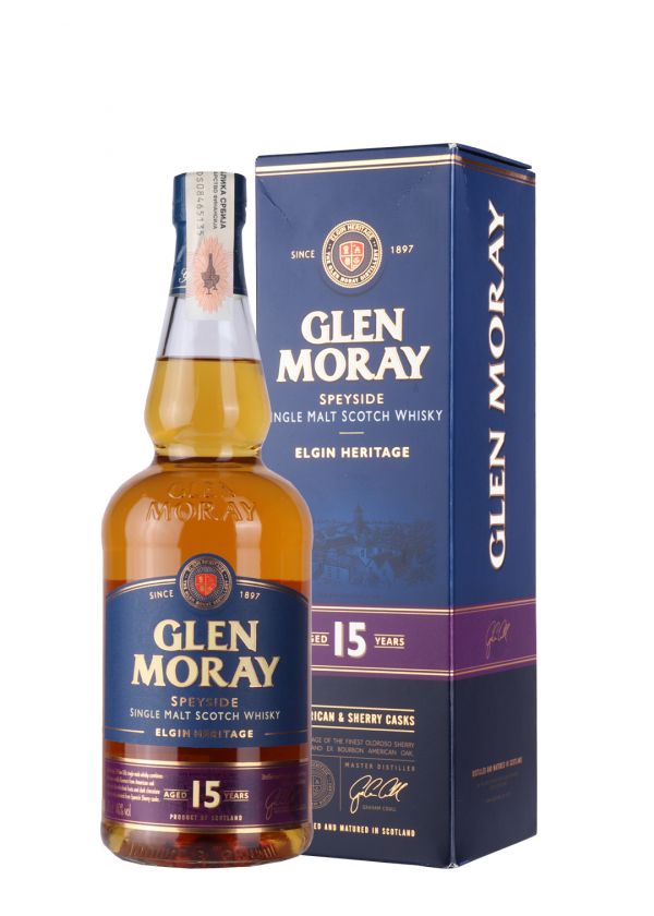 Whisky Glen Moray 15 YO 0,7l