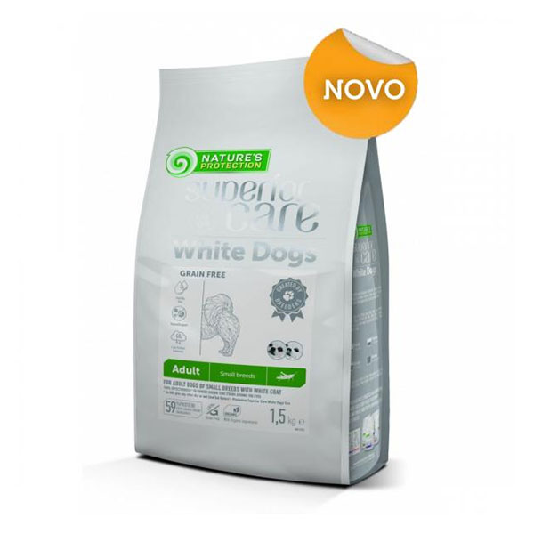 Hrana za pse 4kg Superior White dog Grain Free Insekt Medium Natures Protection NP7513141