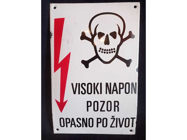 Tabla Visoki napon opasno po zivot