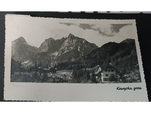 Razglednica-fotografija...Kranjska gora...1955