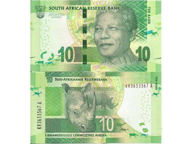 South Africa 10 rand 2016. UNC