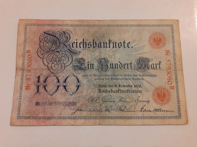 Germany 100 Mark 1905. (P-24) [F]