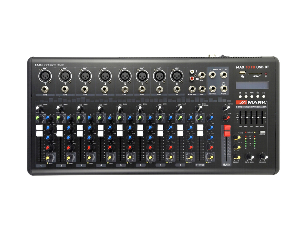 MARK MAX 10 FX USB BT - mikseta