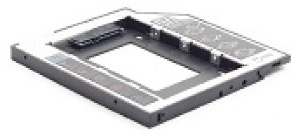 Slim mounting frame (adapter, caddy) for 2.5'' HDD/SSD to 5.25'' bay, up to 9.5 mm ( MF-95-01 )