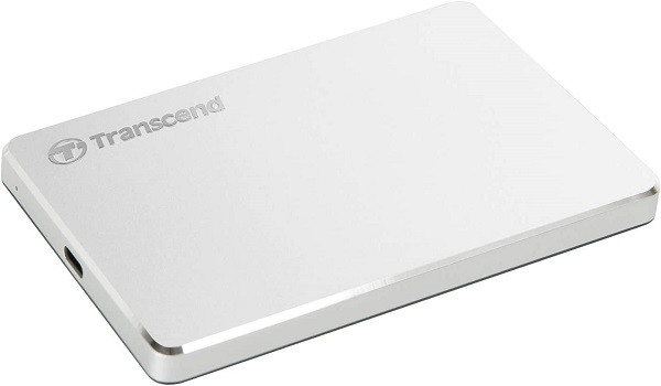 External HDD 1TB Slim form factor, M3S, USB 3.1, 2.5, Anti-shock system, Backup software, 185g, Iron gray (Slim) ( TS1TSJ25C3S )
