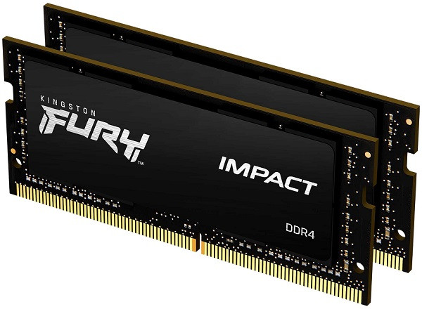 DDR4 32GB (2x16GB) SO-DIMM 3200MHz [FURY IMPACT], Non-ECC Unbuffered, CL20 1.2V, 260-pin 1Rx8, Memory Kit ( KF432S20IBK2/32 )