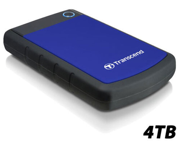 External HDD 4TB, H3B, USB3.0, 2.5'', Anti-shock system, Backup software, 308 gr, Crna / plava ( TS4TSJ25H3B )