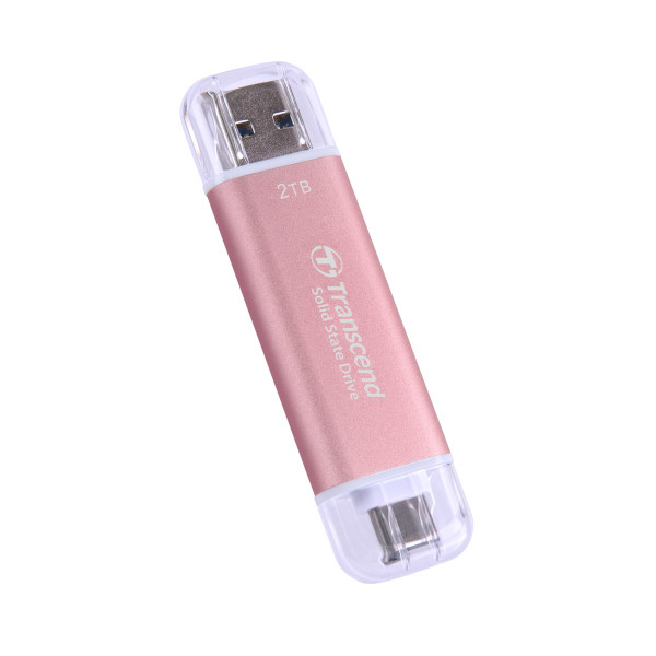 2TB, Portable SSD, ESD310P, USB 10Gbps, Type C/ A,Pink ( TS2TESD310P )