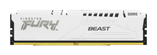 DDR5 64GB (2x32GB) 6000MHz CL40 DIMM [FURY Beast] White XMP ( KF560C40BWK2-64 )