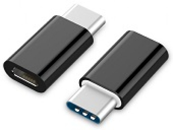 Adapter USB-C to USB2.0-Micro(A), M/F, Black ( A-USB2-CMmF-01 )