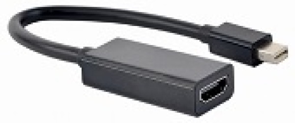 VIDEO Adapter DisplayPort (mini) to HDMI, M/F, DP 1.2, Cable, Black ( A-mDPM-HDMIF-02 )