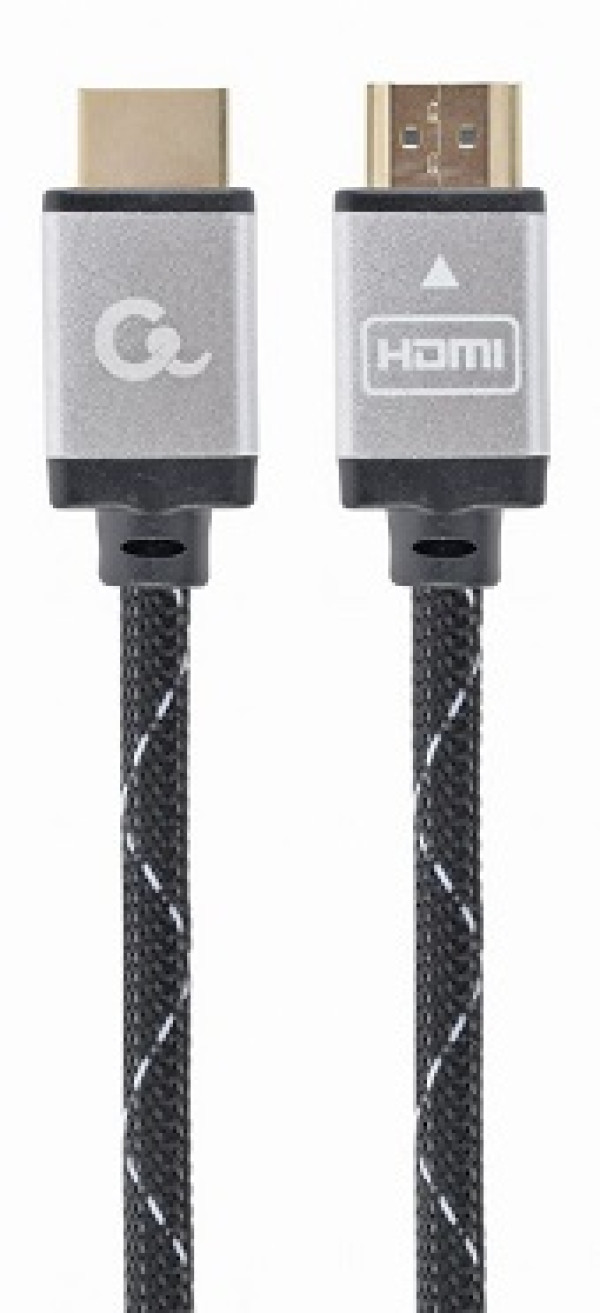 MONITOR Cable, Select Plus Series, High speed HDMI 4K with Ethernet, HDMI/HDMI M/M, Gold Plated, Braided, 2m ( CCB-HDMIL-2M )