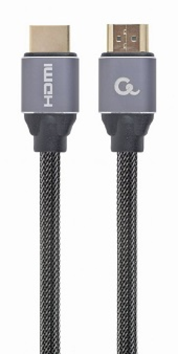 MONITOR Cable, Premium Series, High speed HDMI 4K with Ethernet, HDMI/HDMI M/M, Gold Plated, Braided, 2m ( CCBP-HDMI-2M )