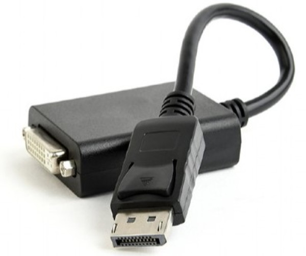 DisplayPort v.1.2 to Dual-Link DVI adapter cable, black ( A-DPM-DVIF-03 )