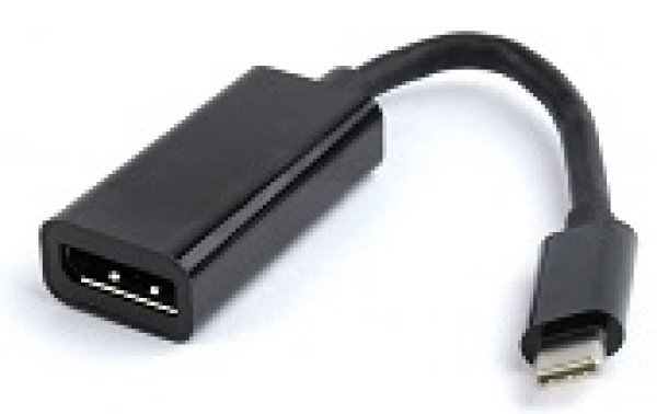 VIDEO Adapter 4K USB-C to DisplayPort, M/F, Cable, Black ( A-CM-DPF-01 )