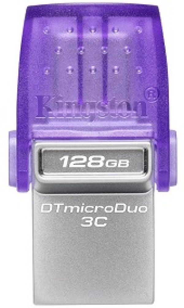 128GB USB Flash Drive, 2-in-1 USB 3.2 Gen.1 Type-C & Type-A, DataTraveler microDuo 3C, Read up to 200MB/s ( DTDUO3CG3/128GB )