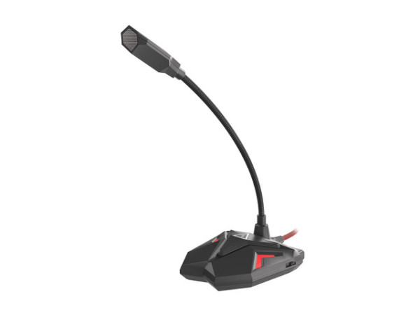 GENESIS RADIUM 100, Gaming Omnidirectional Microphone w/Stand, USB, LED, Black ( NGM-1407 )