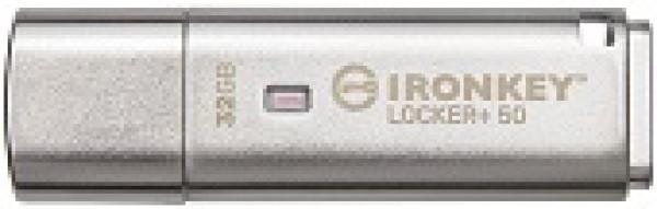 32GB IronKey Locker+ 50 USB-A 3.2, Hardware-encrypted USB Drive with XTS-AES Encryption ( IKLP50/32GB )