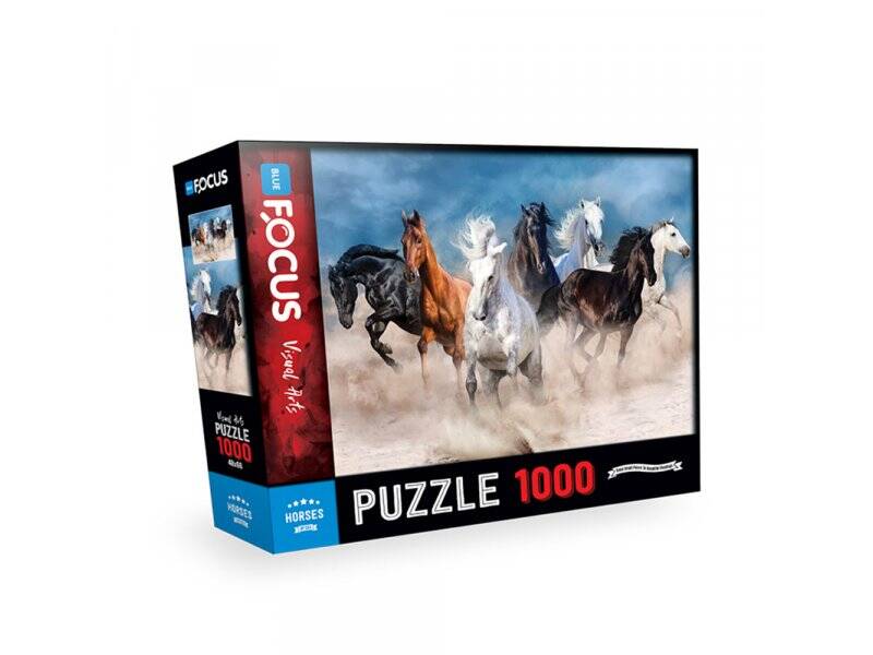 BLUE FOCUS PUZZLE 1000 DELOVA KONJI