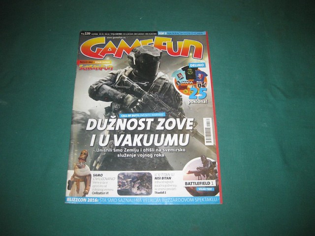 GameFun br.139 (2016) + poster