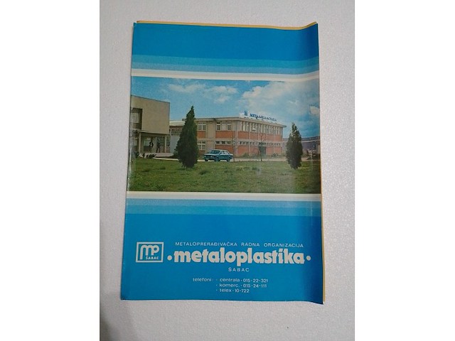 METALOPLASTIKA ŠABAC EX -YU KATALOG IZ 80.-IH