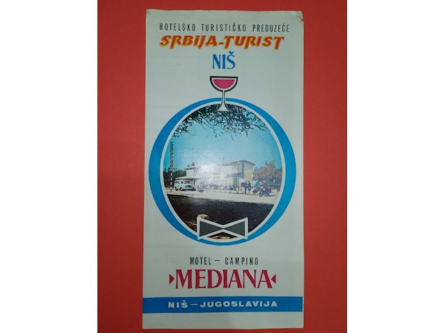 HOTEL-CAMPING `MEDIANA`-NIŠ ,JUGOSLAVIJA 1966 GO