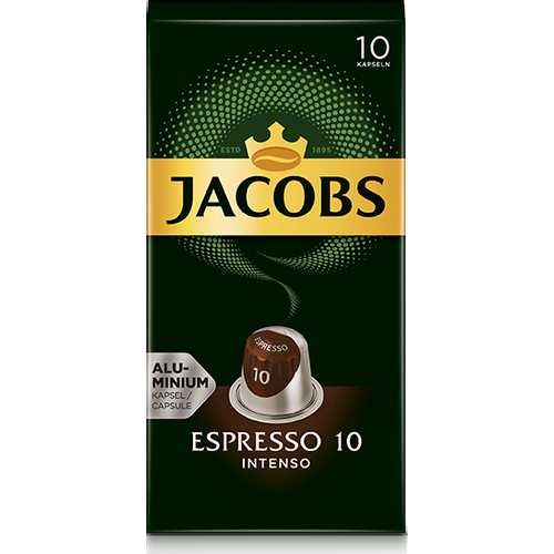 Jacobs kapsule Nespresso kompatibilne Espresso Intenso 10, 10kom