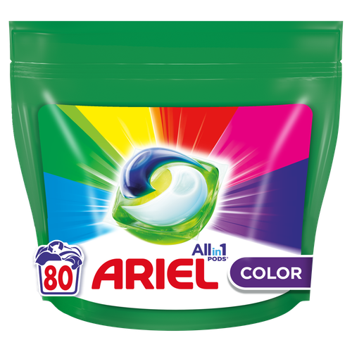 Ariel kapsule za pranje veša All in one Color, 80 kom