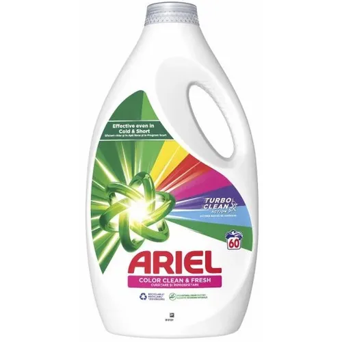 Ariel tečni deterdžent za veš Clean & Fresh Color 3l,60pranja