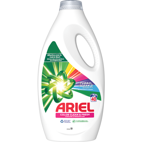 Ariel tečni deterdžent Color clean and Fresh 2l, 40 pranja