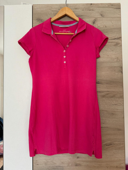 H&M mini polo pink haljina - 100% organski pamuk