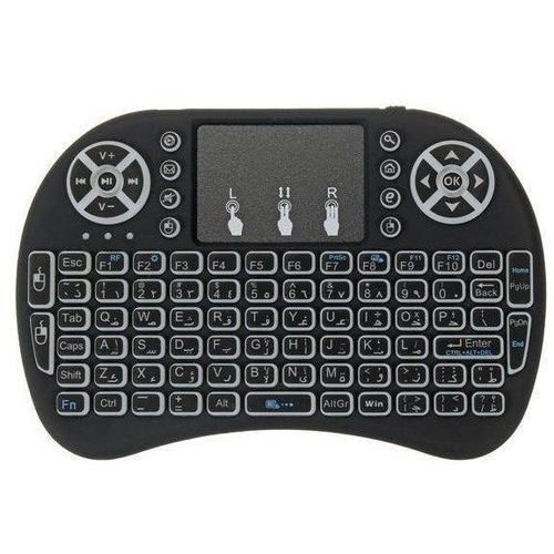 GMB-I8 ** Gembird 2.4GHz Wireless gaming Mini keyboard backlight and TOUCH, punjiva bat. BL-5C (519)