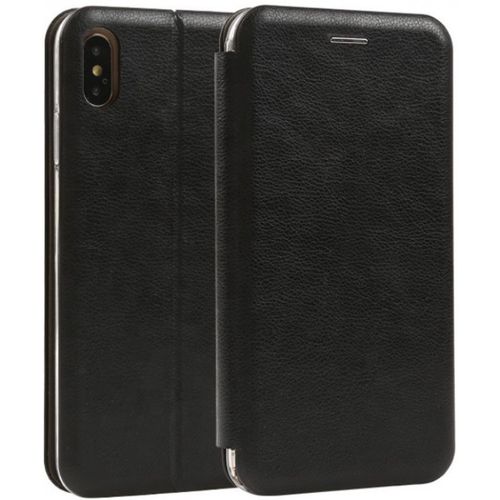 MCLF11-XIAOMI Redmi 9 * Futrola Leather FLIP Black (149)