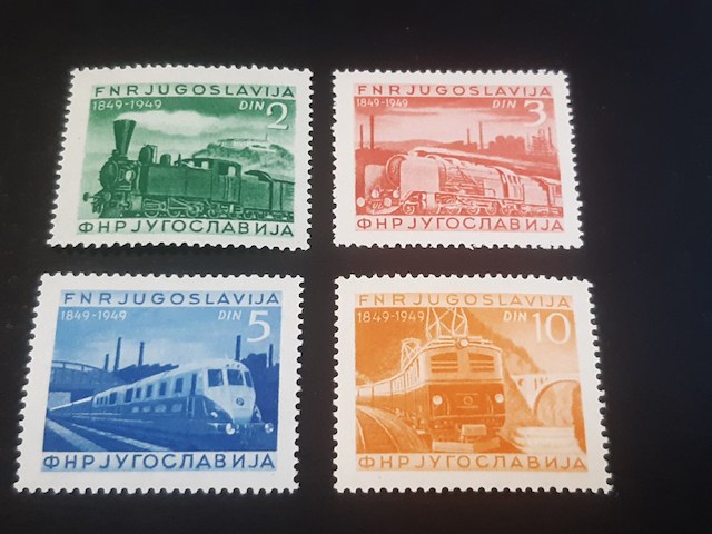 Jugoslavija 1949 železnica * kompl serija
