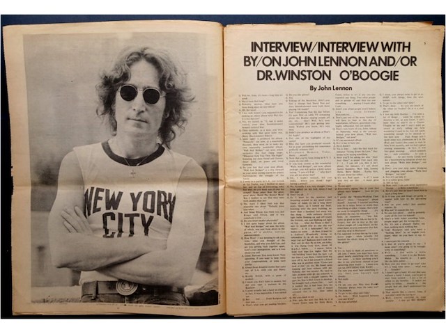 INTERVIEW andy warhol - casopis 1974 - LENNON